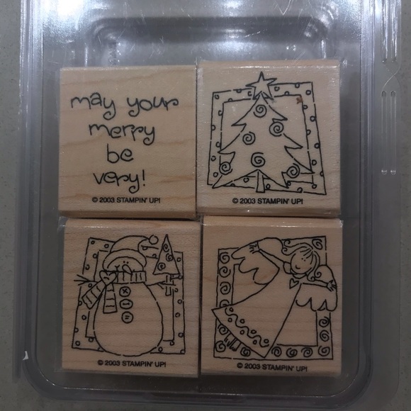 Stampin' Up! | Office | Stampin Up Very Merry Stamp Set | Poshmark